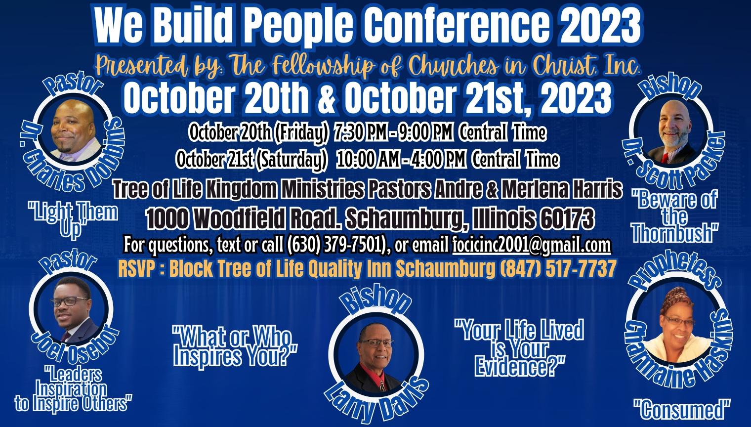 Fellowship of Churches in Christ Annual “We Build People Conference ...